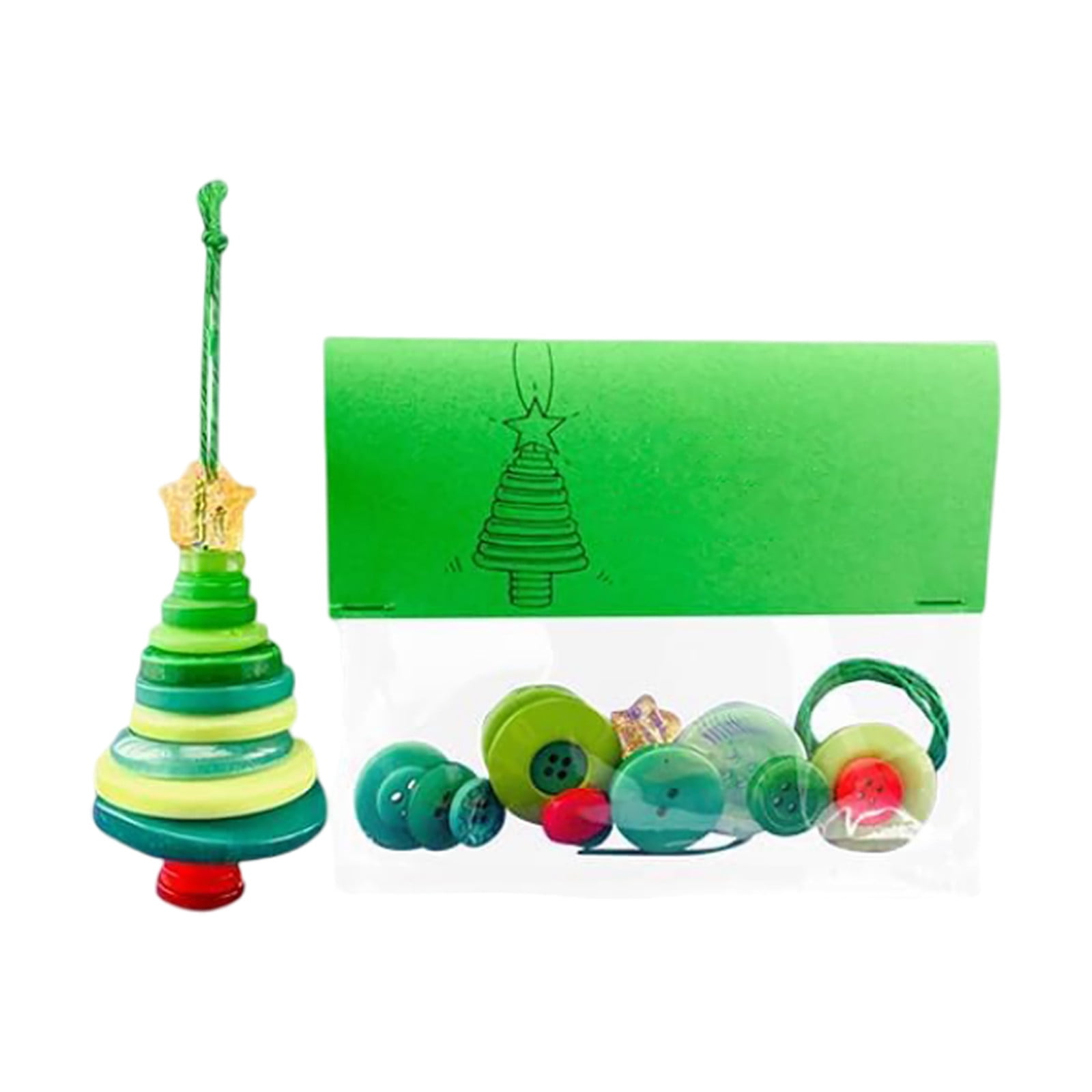 DIY Button Snowman Ornament Kit, Fun Christmas Button Ornament Making ...