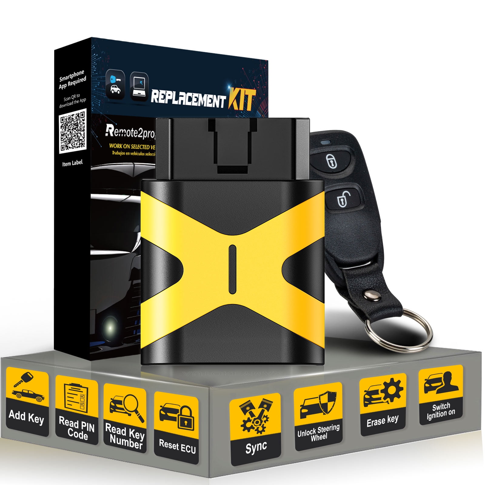 DIY Car Remote Programmer OBD Tool and Keyless Entry Remote Replacement ...