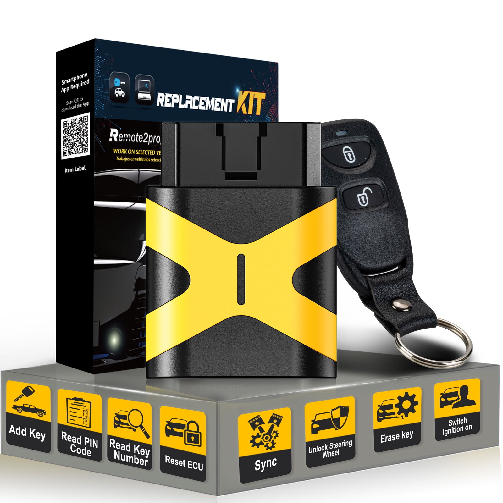 DIY Car Remote Programmer OBD Tool and Keyless Entry Remote Replacement ...