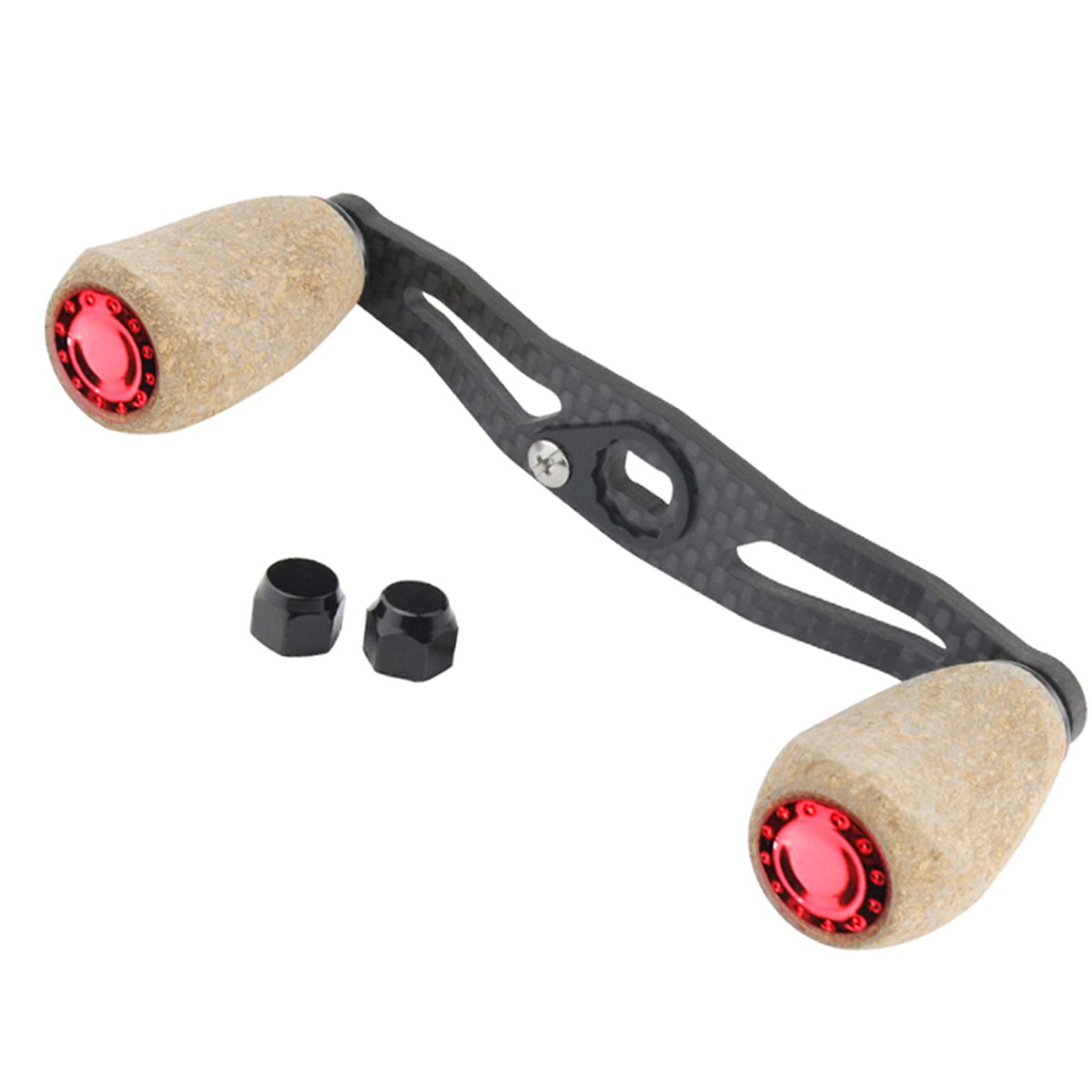 DIY Carbon Fiber Baitcasting Fishing Reel Handle Cork Knob Rocker ...