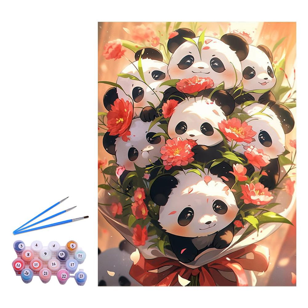 DIY Cartoon Digital Painting Girl Gifts Handmade Painting Decor Home ...