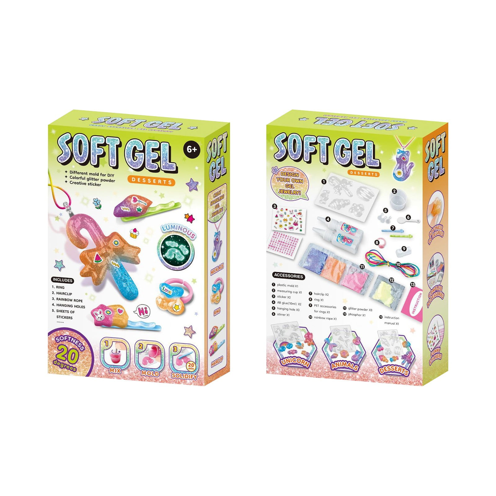 DIY Cat Cheese Craft Kit - Soft Gel Mold Making Set with 20ml Squeeze ...