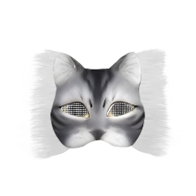 DIY Cat Mask Craft Kit with Blank Mask Base, Faux Fur Fabric and ...