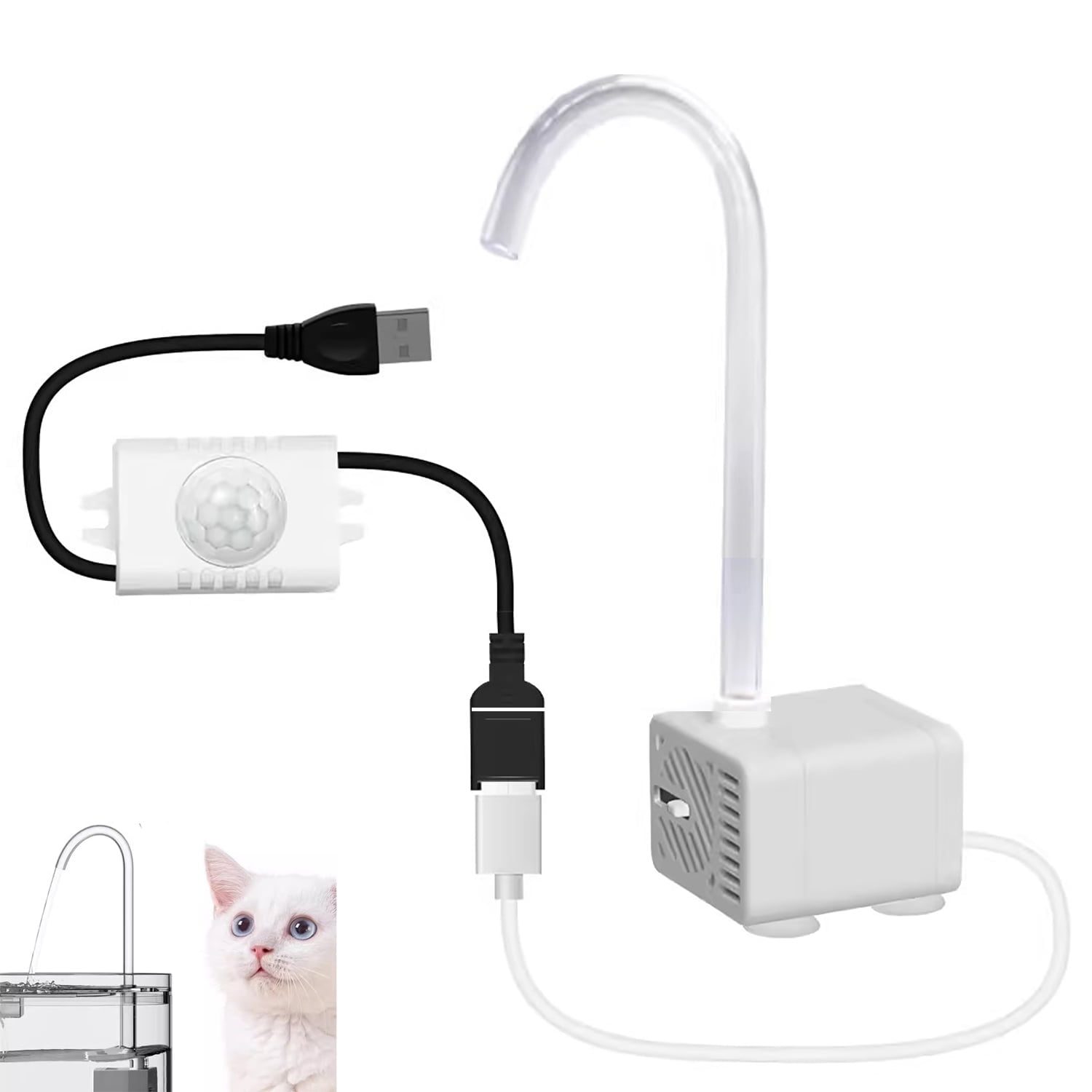 DIY Cat Water Fountain Pump Kit Water Drinking Dispenser Pump with ...