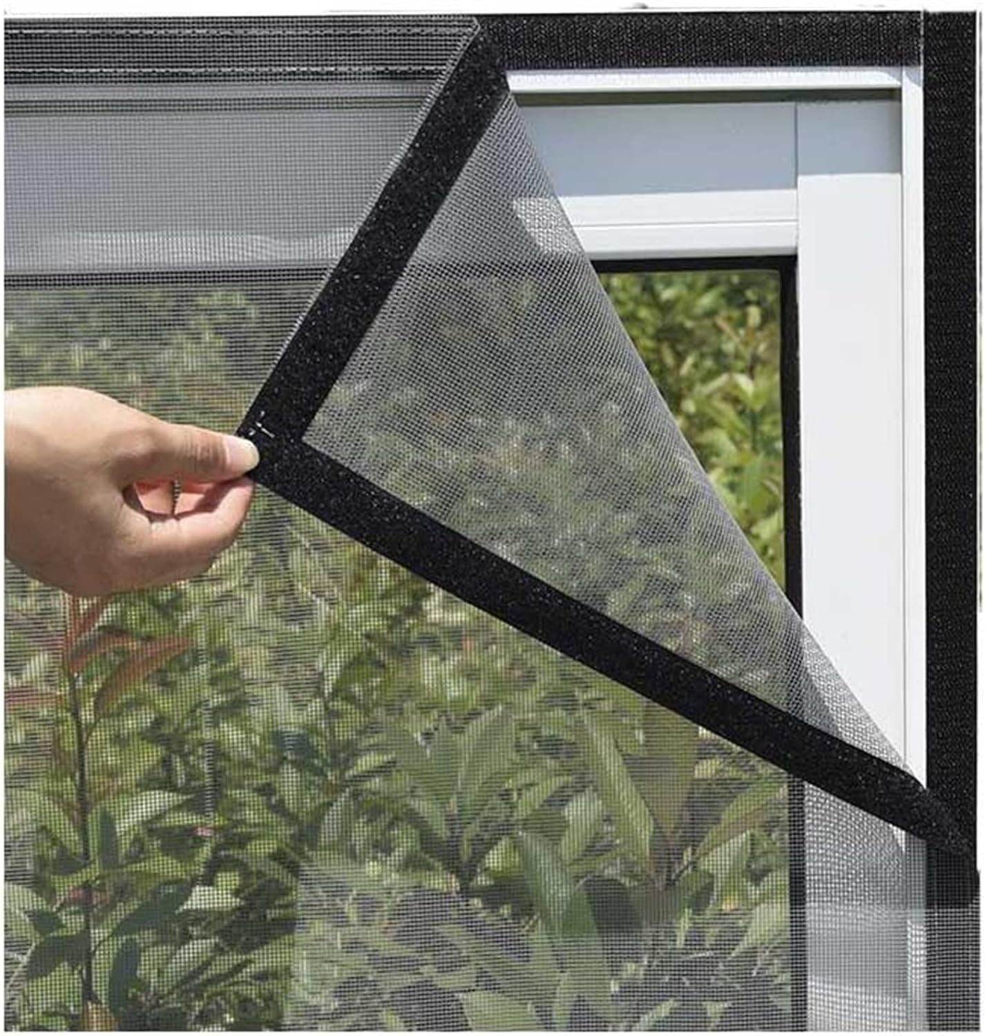 DIY Cat Window Netting, Self-Adhesive Adjustable Insect Screen ...