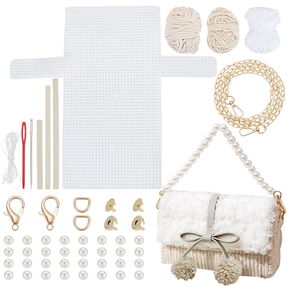 DIY Cherry Decoration Shoulder Bag Making Kits including Thick Wool ...