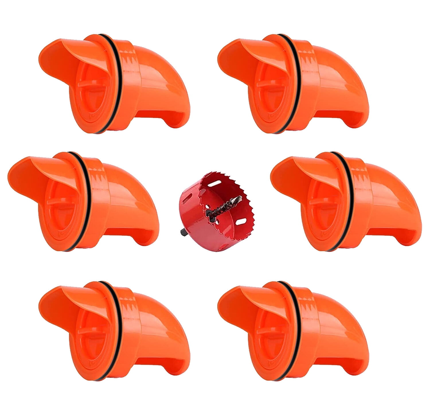 DIY Chicken Feeder Kit 6 Ports Automatic Poultry Feeder with 6pcs ...