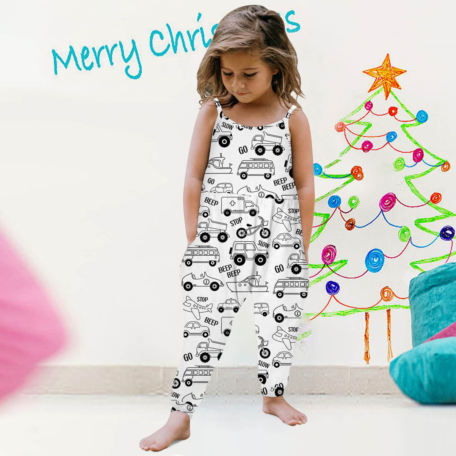 DIY Children's Rompers Girls Jumpsuits Overalls Sleeveless Spaghetti ...