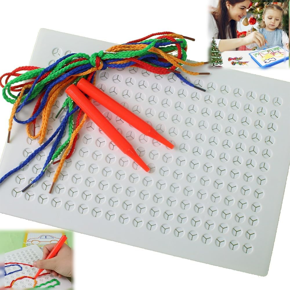DIY Children's String Braided Drawing Board, String Art Kit for Kids ...