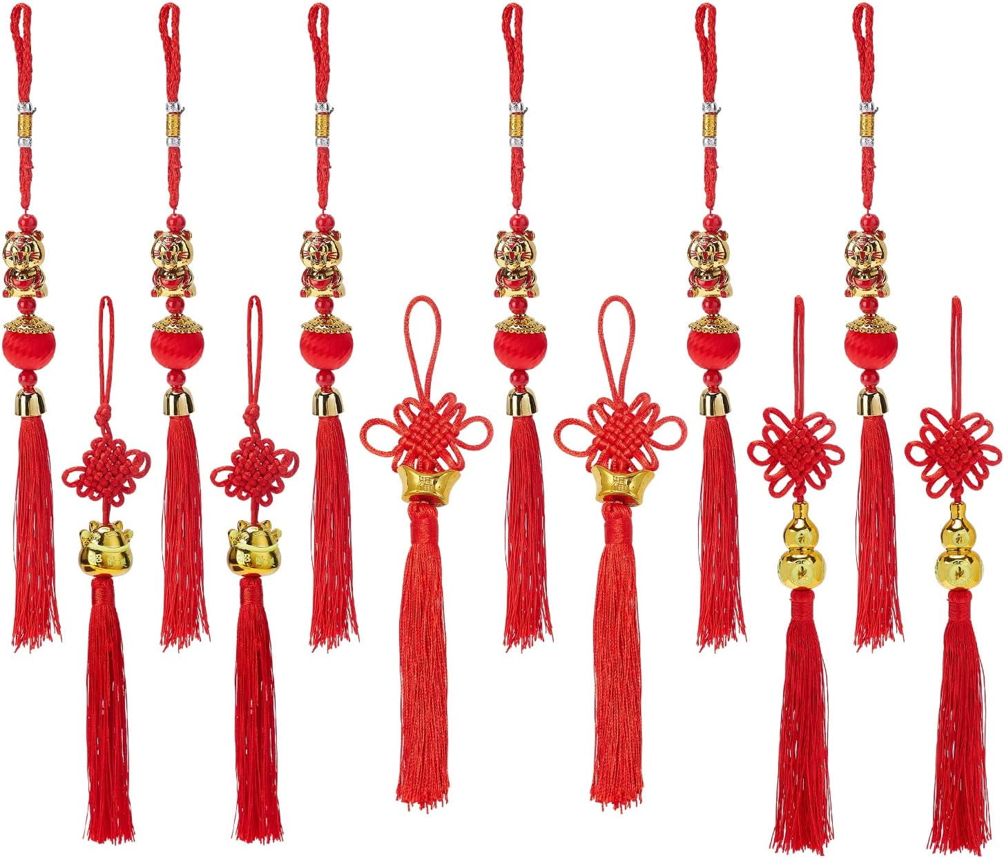 DIY Chinese Feng Shui Lucky Charms Chinese Knot Lucky Hanging Pendants ...