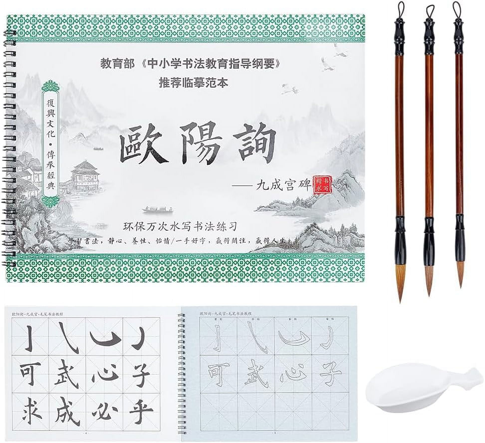 DIY Chinese Water Writing Calligraphy Set Reusable Calligraphy Water ...