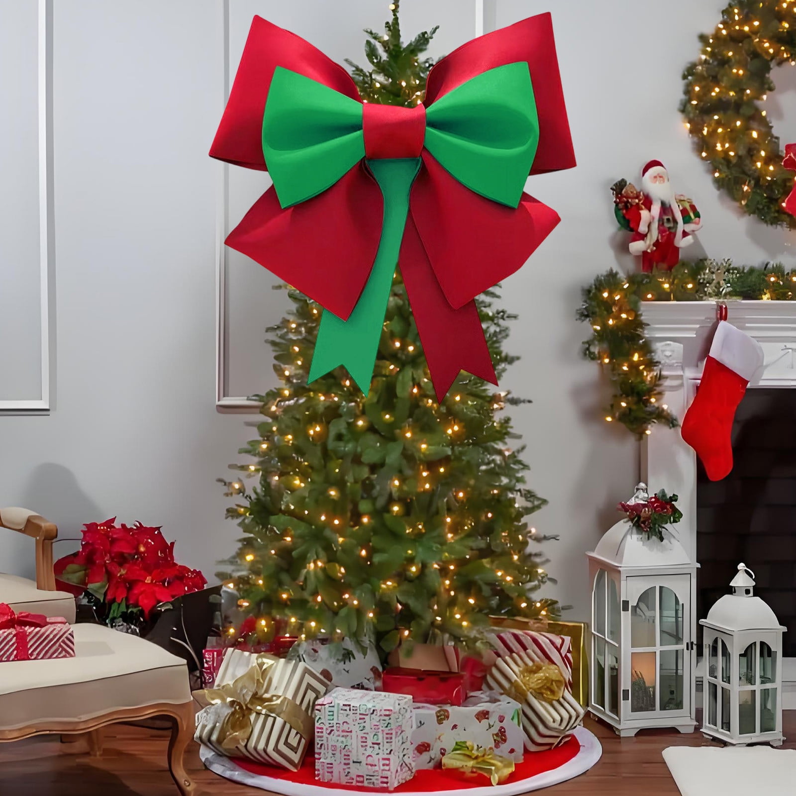 DIY Christmas Bowknot Decoration Kit | EVA Material Party Set with ...