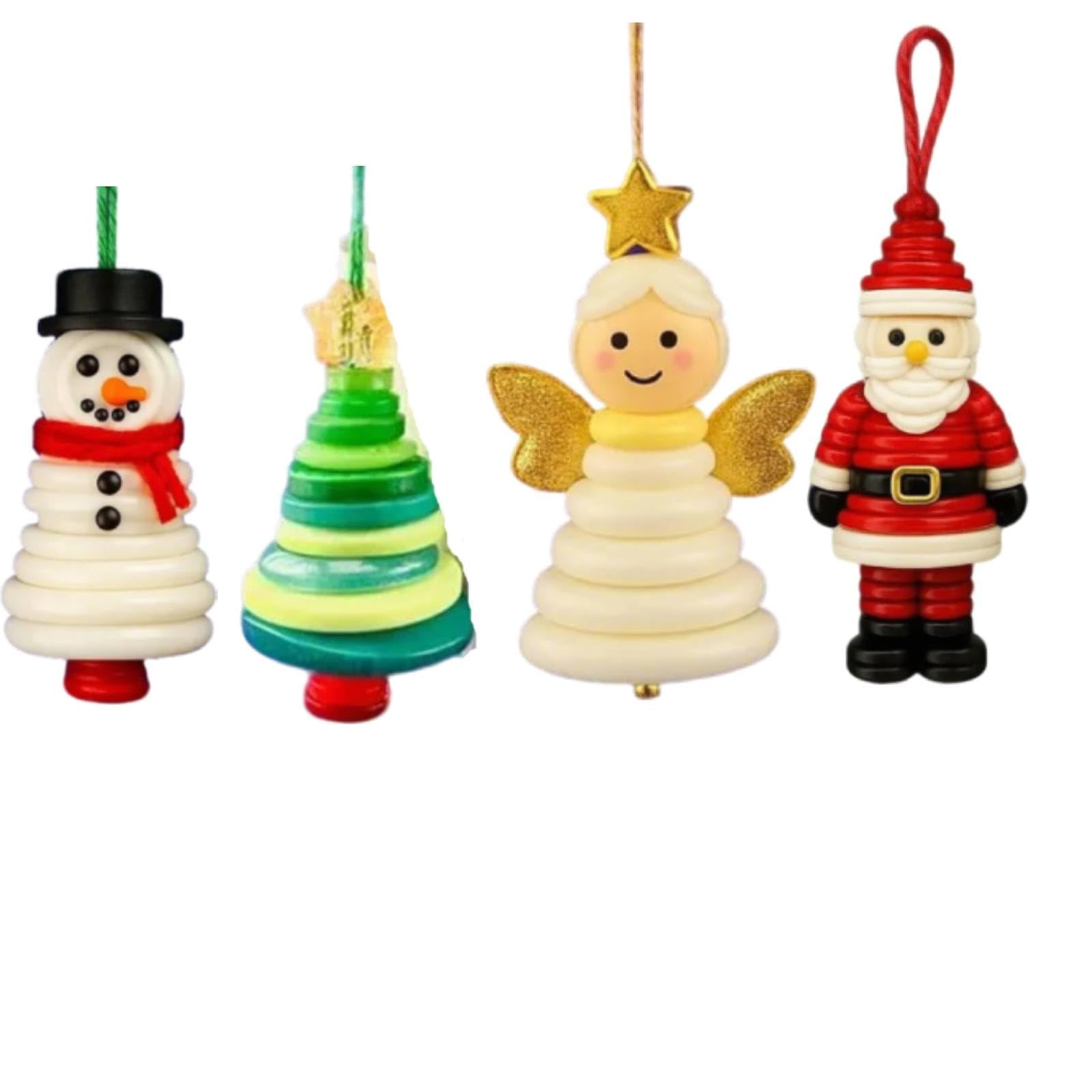 DIY Christmas Button Ornament Making Set DIY Craft Buttons Kit with ...