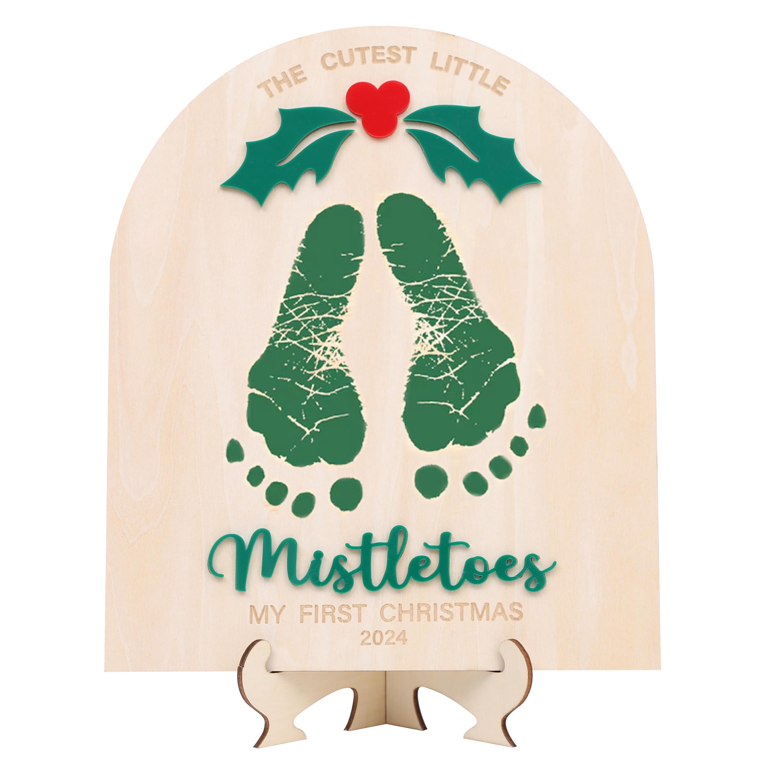 DIY Christmas Footprint or Handprint Art, Baby's First Christmas, The ...