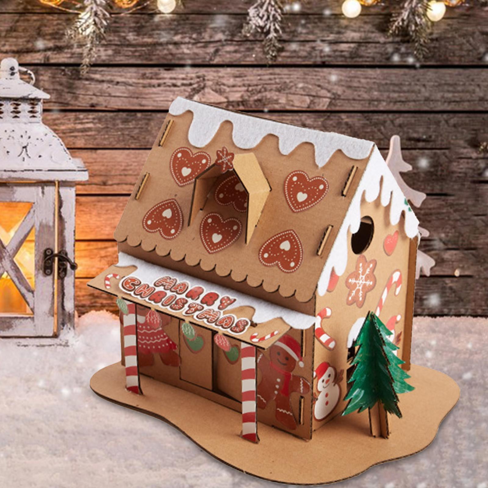 DIY Christmas Houses Education Toys Unfinished Craft DIY Kits Play Fun ...