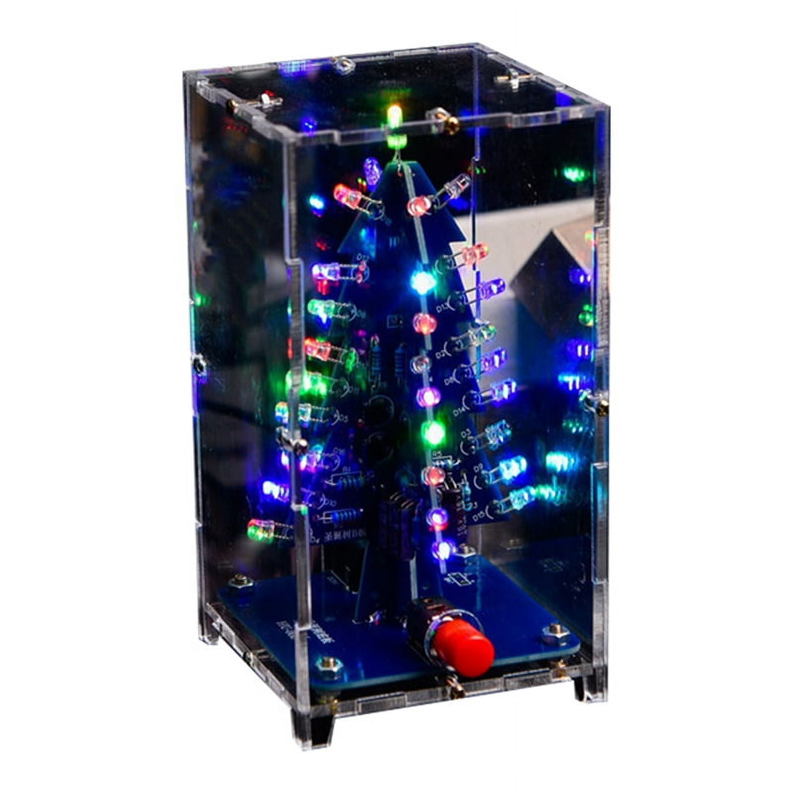 DIY Christmas Tree Kits Colorful RGB LED Christmas Tree Electronic ...