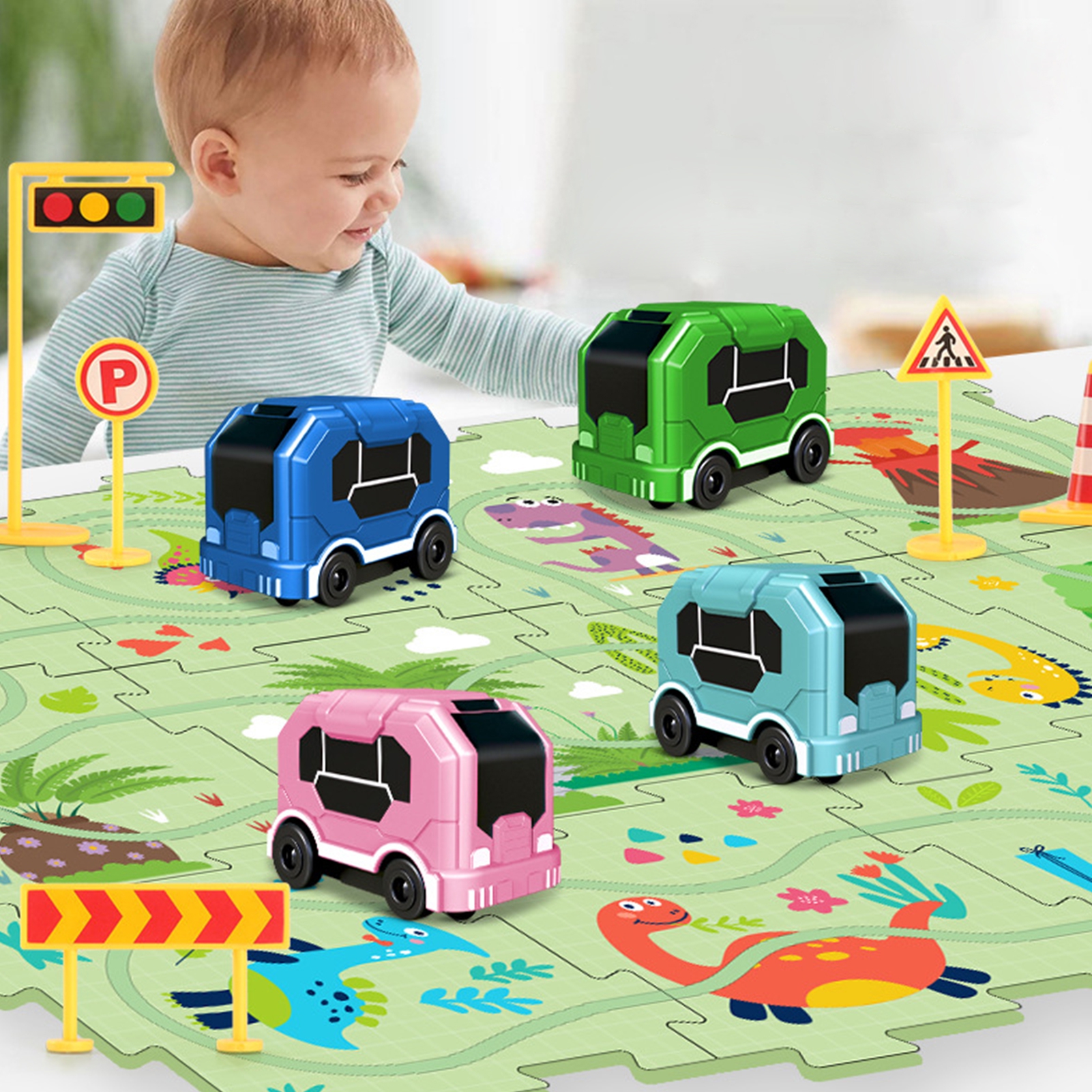 DIY City Map Puzzle Rail Car Set - Jigsaw Rail Car for Kids - Walmart.com