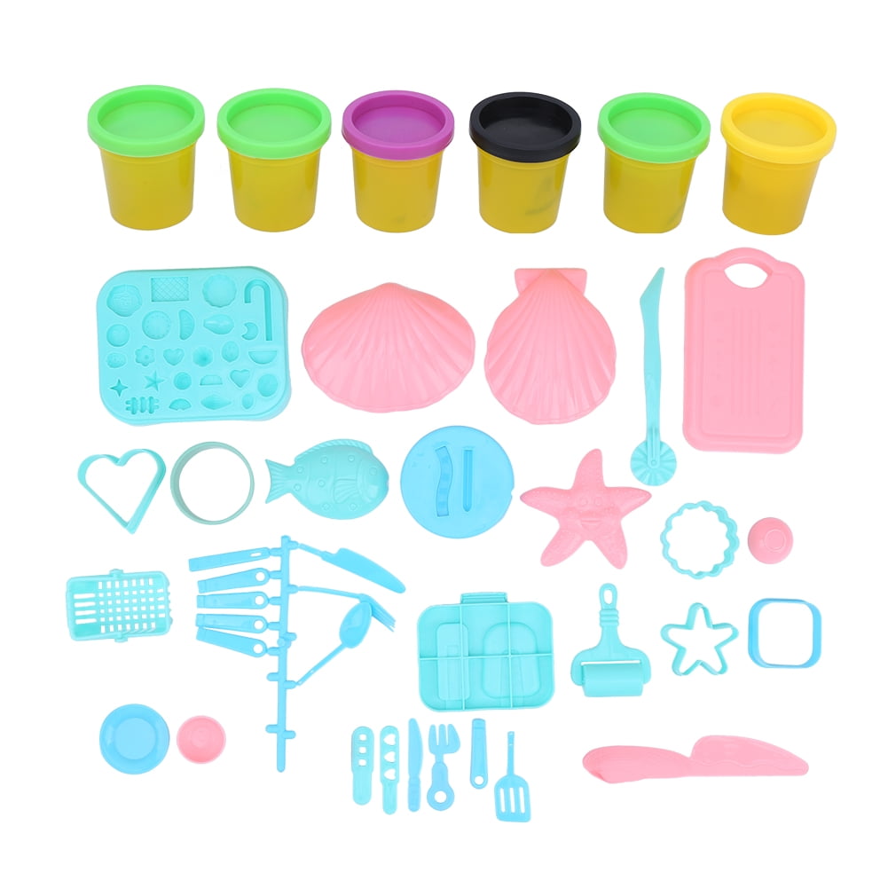 DIY Clay Toy Set Mud Clay Cake Model Toys Children Pretend Play ...