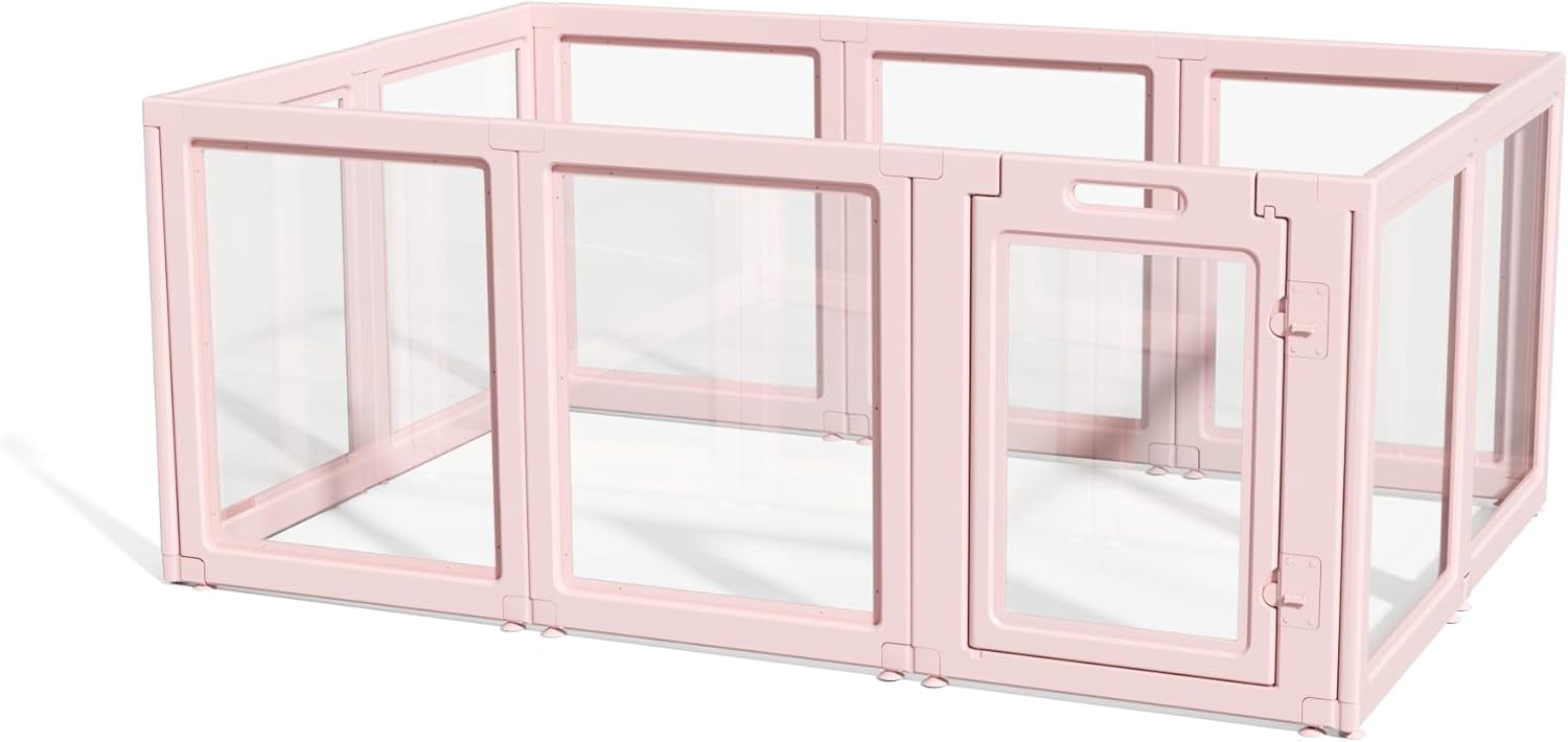 DIY Clear Acrylic Dog Playpen House Quick Easy Assembly and Disassembly ...