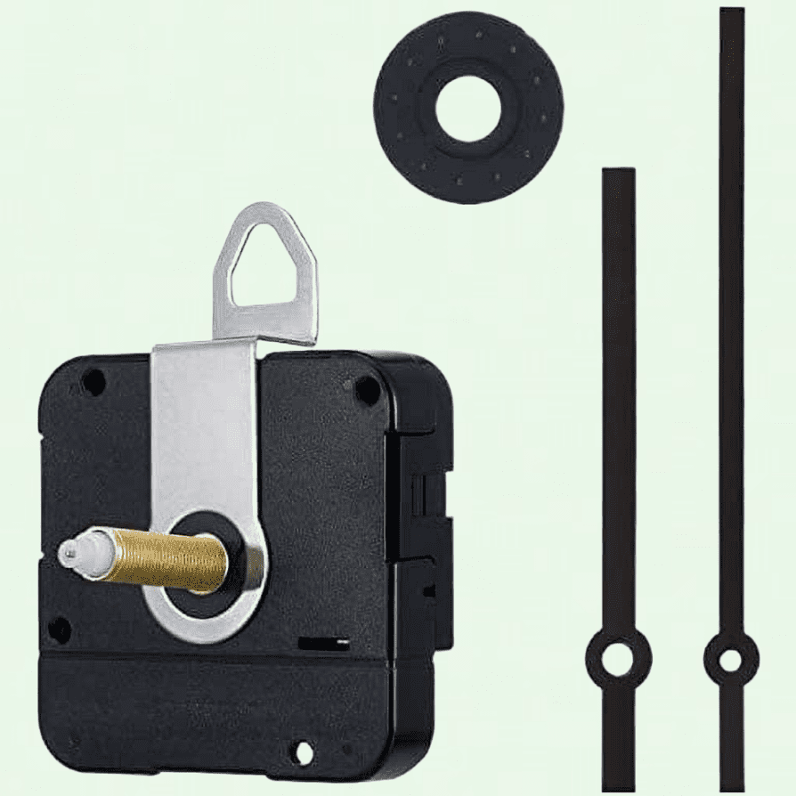 DIY Clock Repair Kit, 31mm Long Shaft Quartz Clock Movement (Black ...