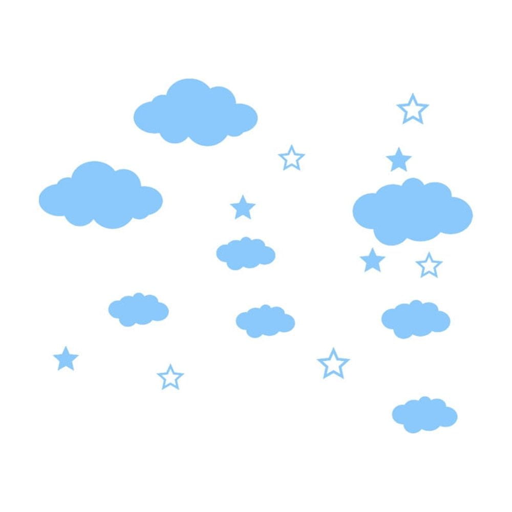 DIY Clouds Wall Decals Children's Room Home Decoration Art - Walmart.com