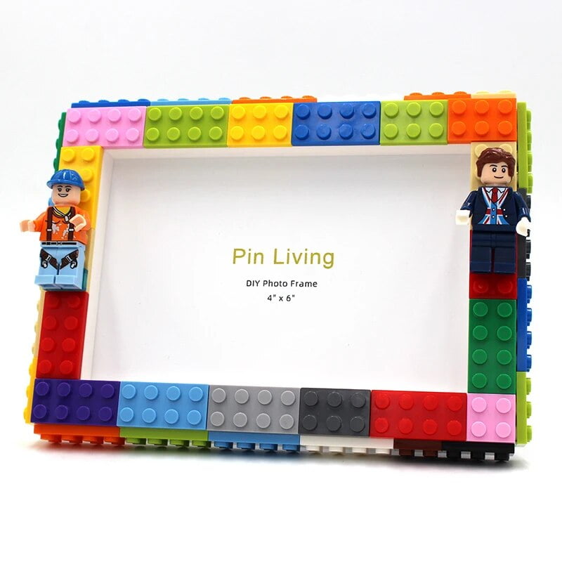 DIY Clourful Building Blocks Photo Frame For Home Decoration Creative ...