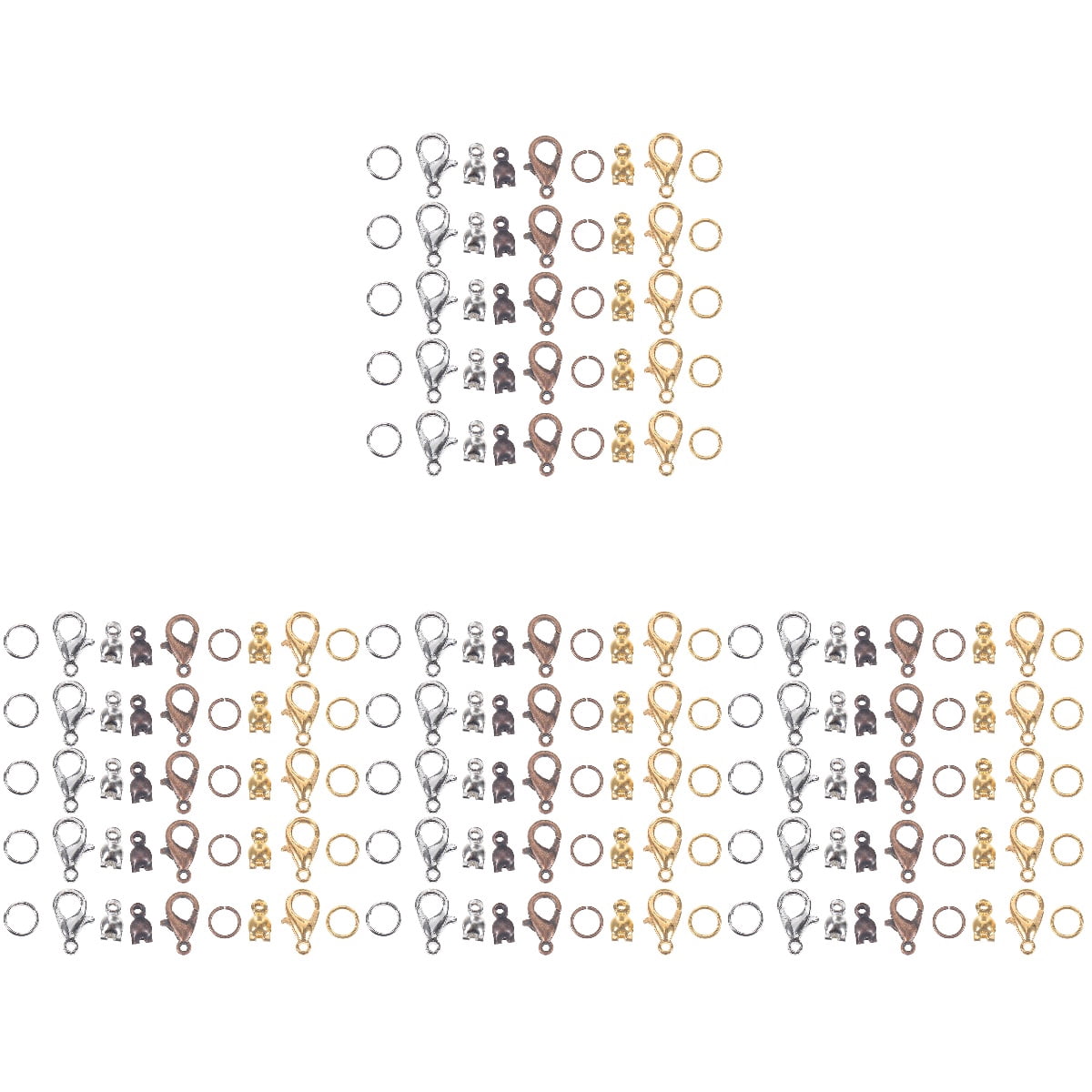 DIY Craft Clasp Jewelry Making Jump Rings Accessories Bead Kit to Open ...