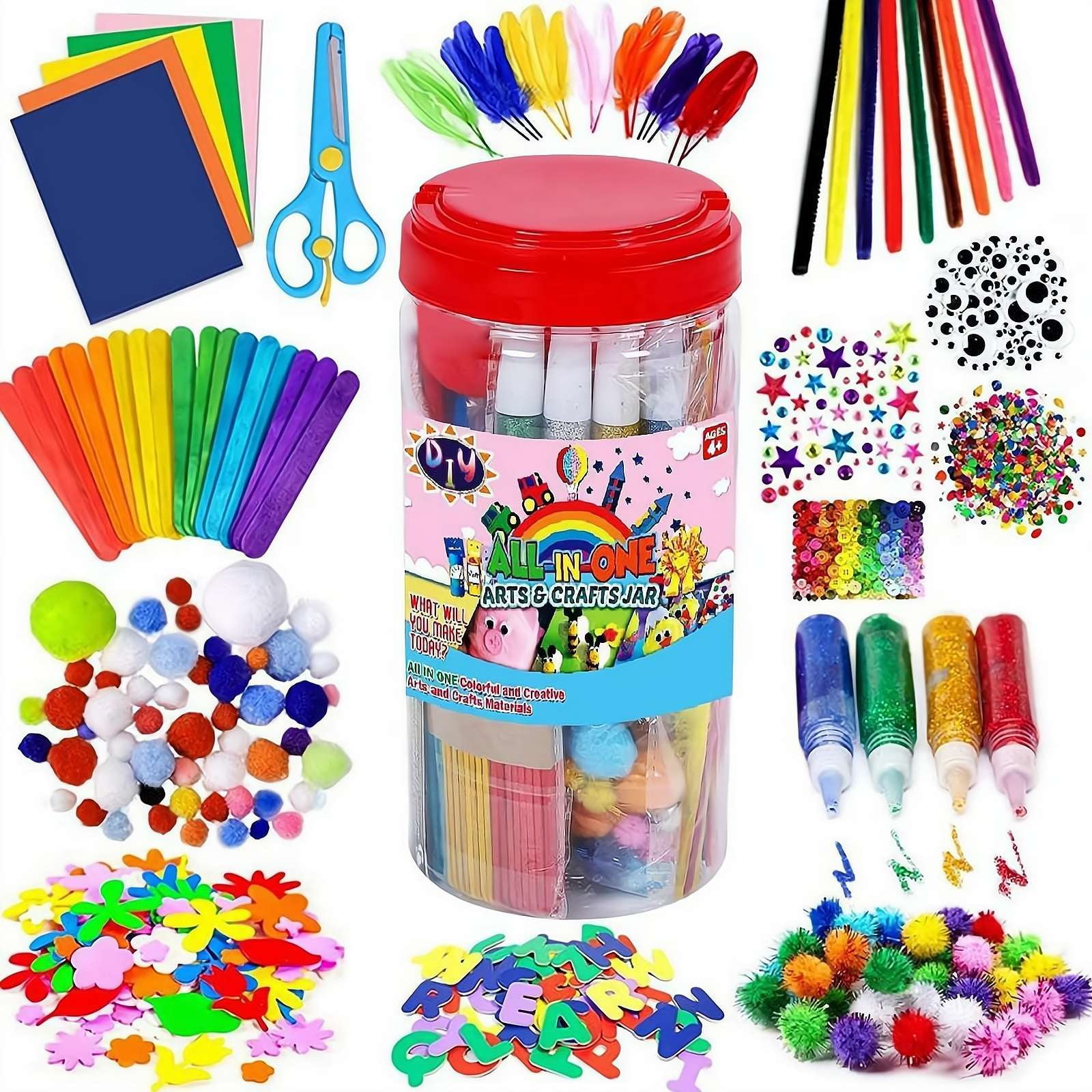 DIY Craft Kit for Kid Age 3-5 Educational Sensory Toy Preschool Art ...