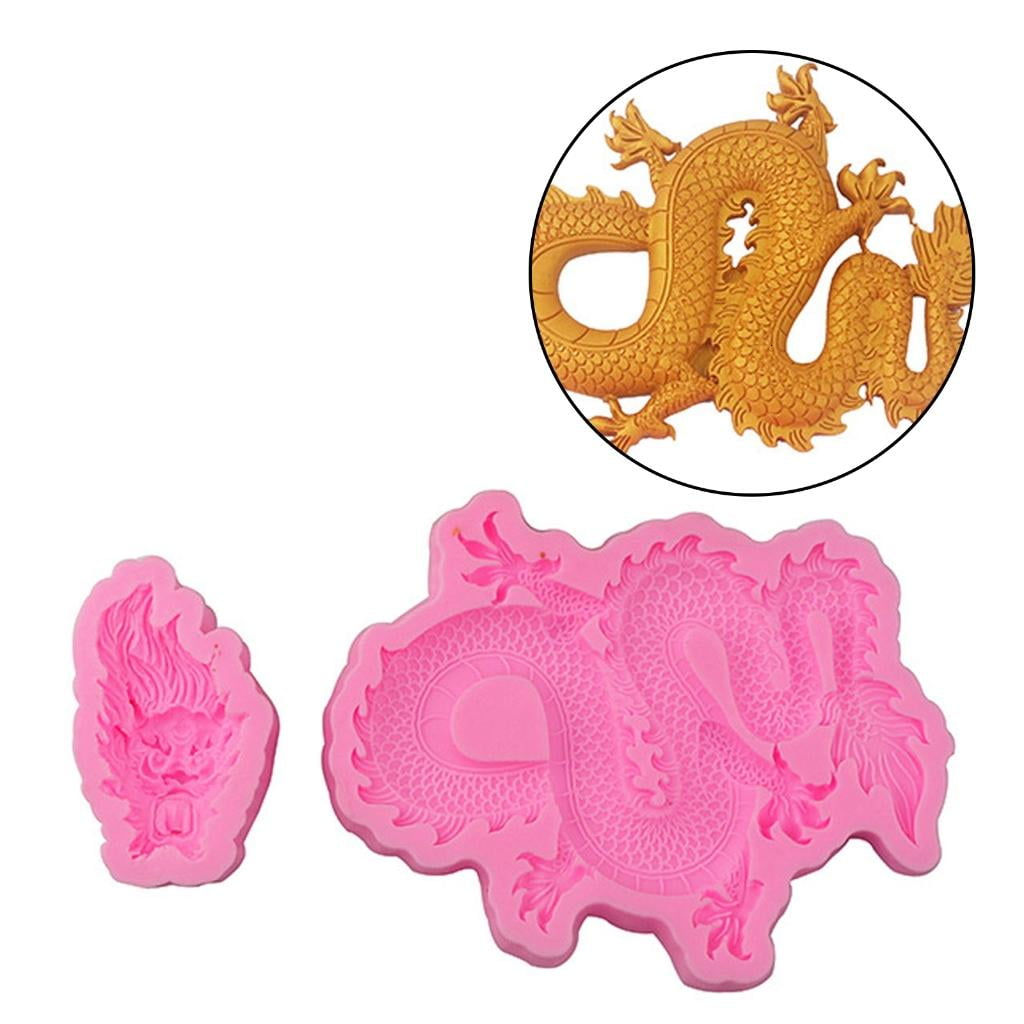 Detailed Chinese Dragon Silicone Mold Baking Supplies Soap Making Molds ...