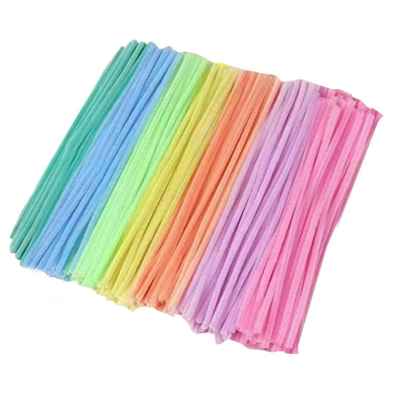 DIY Craft Pipe Cleaners, 100 Pack Colorful Twist Sticks for Kids Art ...