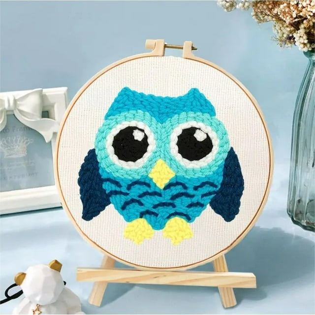 DIY Craft Punch Needle Embroidery Kits,Healing Weave Punch Stitching ...