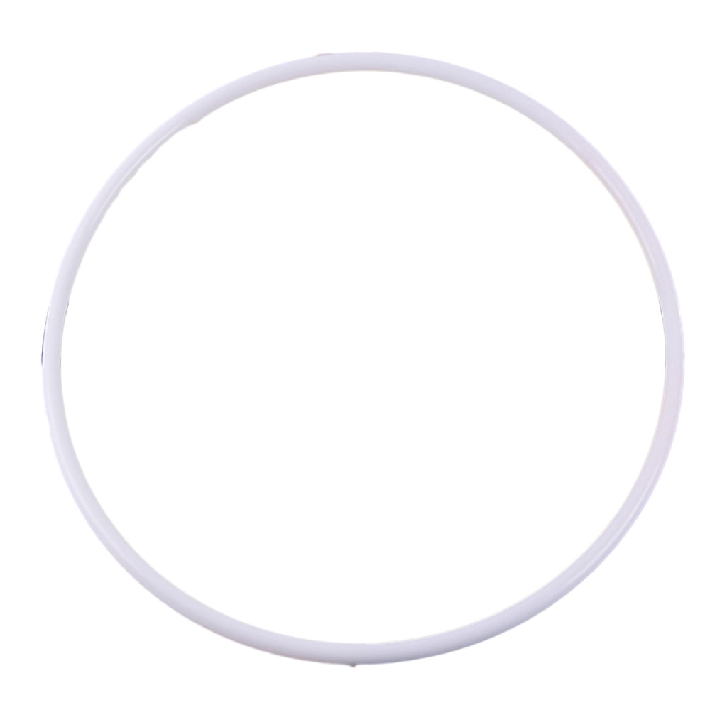 DIY Craft Rings White Plastic Hoops for Wedding Clothing Jewelry Making ...