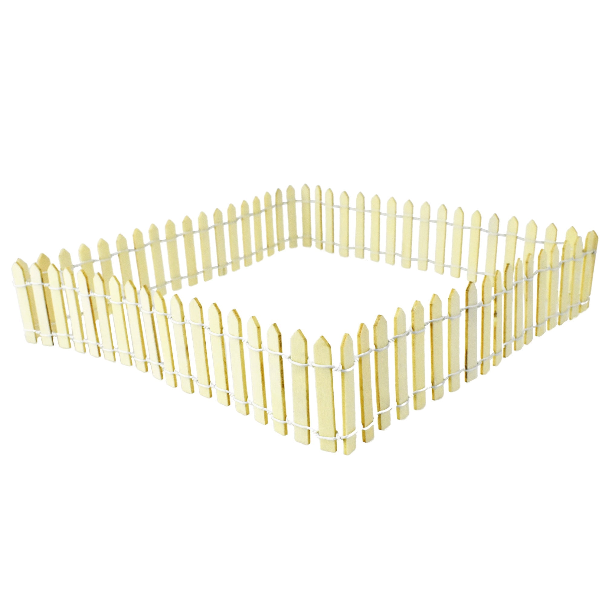 Homeford DIY Craft Wood Picket Fence, Off-White - Walmart.com