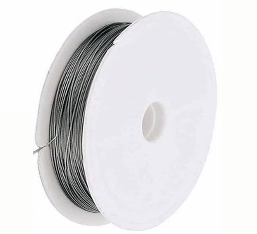 DIY Crafts 1 Roll Silver TigerTail Rolls 038 mm Diameter 148164 ft ...