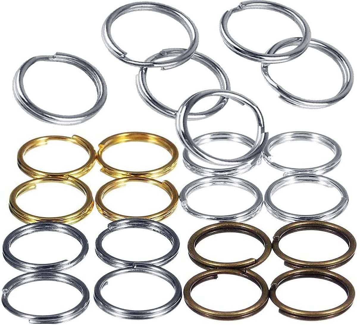DIY Crafts 125 Pcs 415mm Mix Colour SIzes 415mm Mix Sizes Jump Ring ...