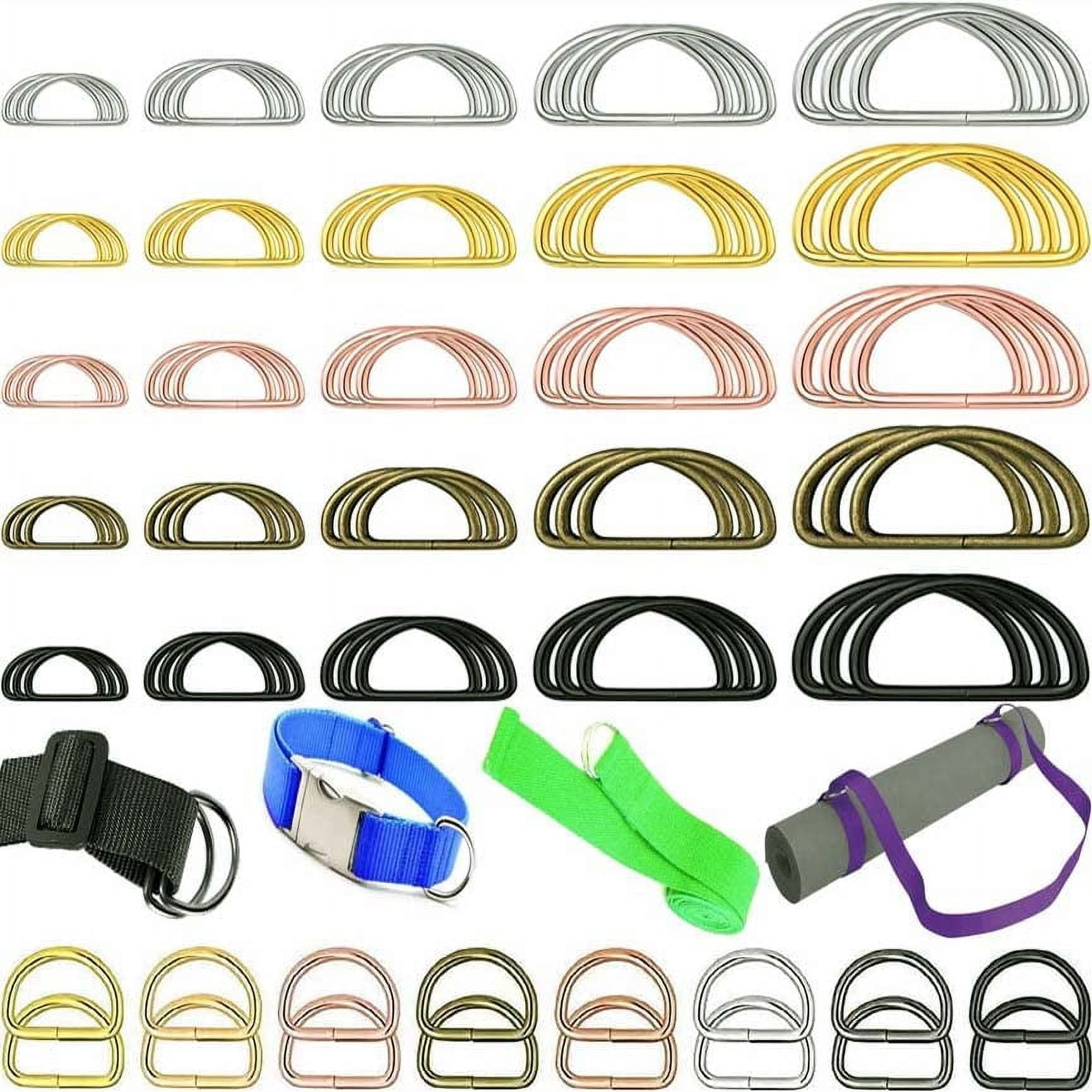 DIY Crafts 1inch 3 Pcs D Rings Nickel Silver 1inch Round Swivel Snap ...