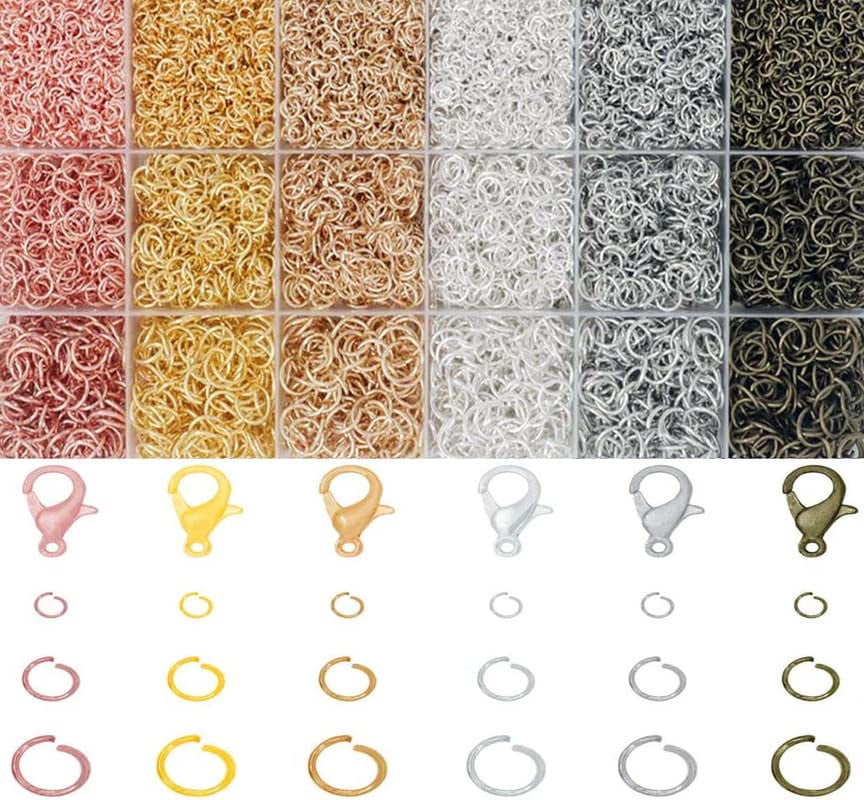 DIY Crafts 200 Only Jump Rings Nickel Silver Only Jump Ring D Hook Type ...