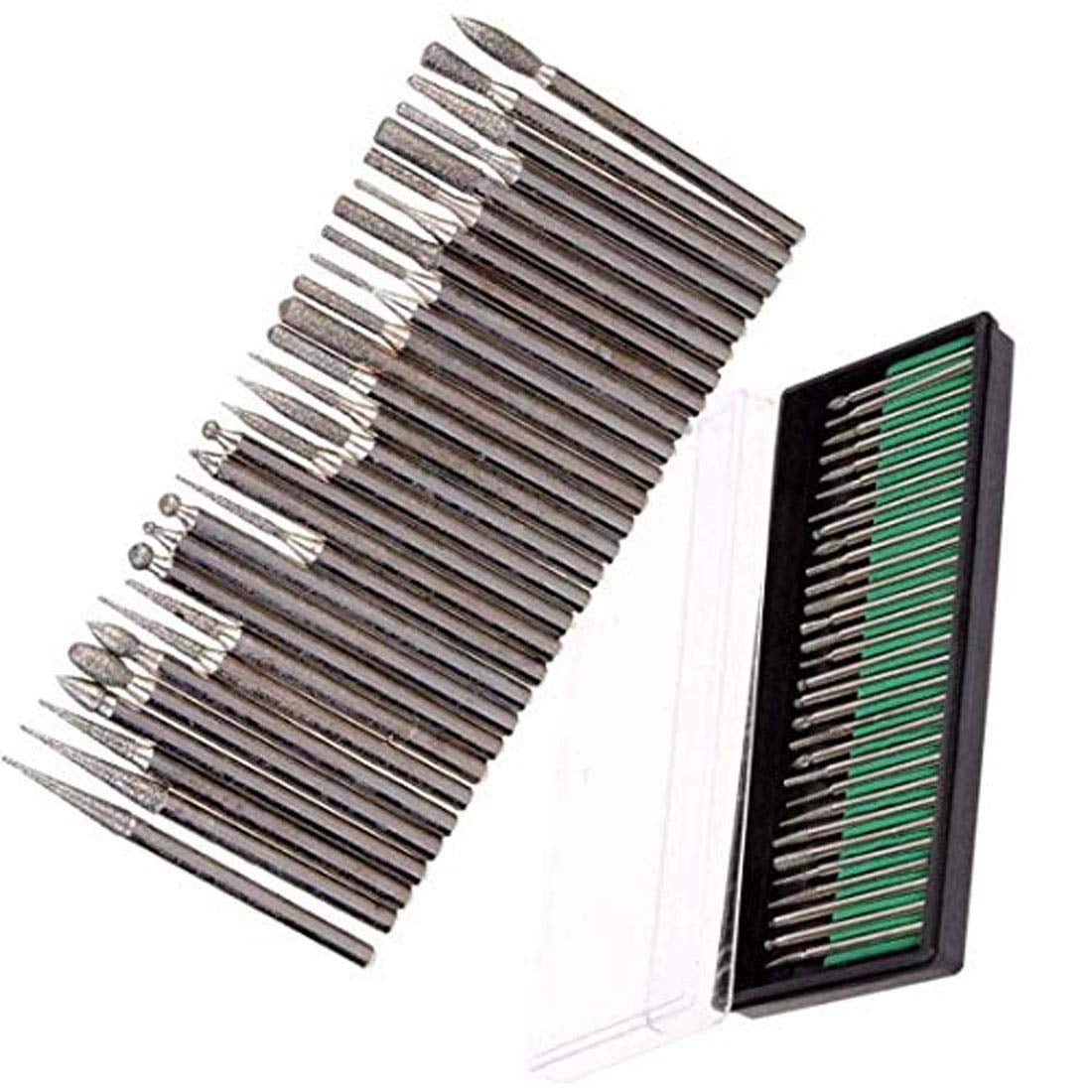 DIY Crafts 30 Pieces Rotary Tool Bits Diamond Tipped Deburring and ...