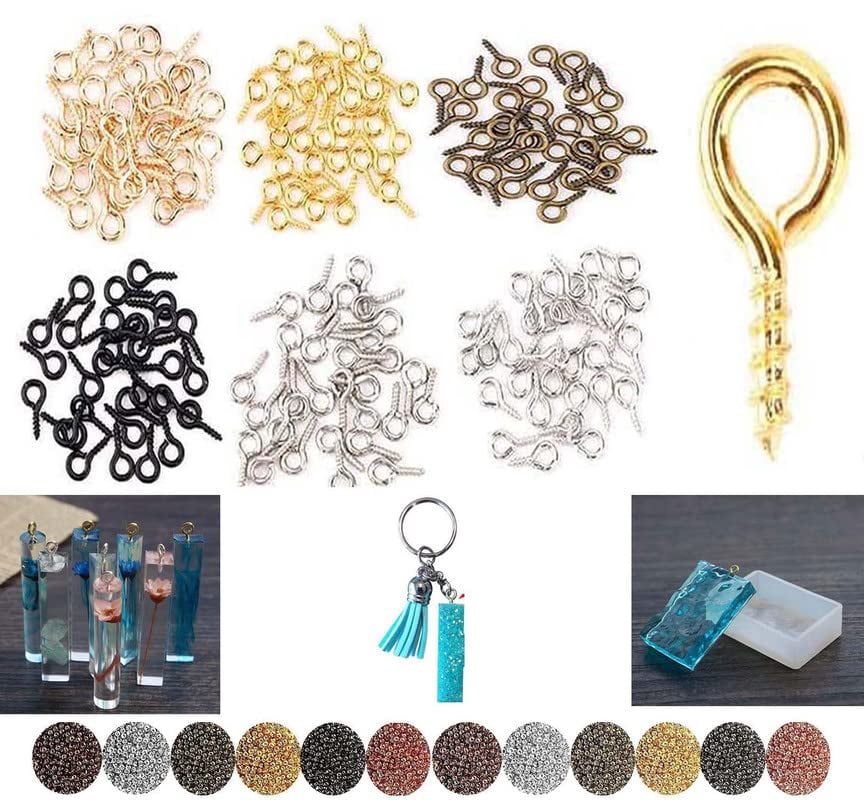 DIY Crafts 500 Pcs Screw Jump Rings Chorme Silver Screw Jump Rings Only ...