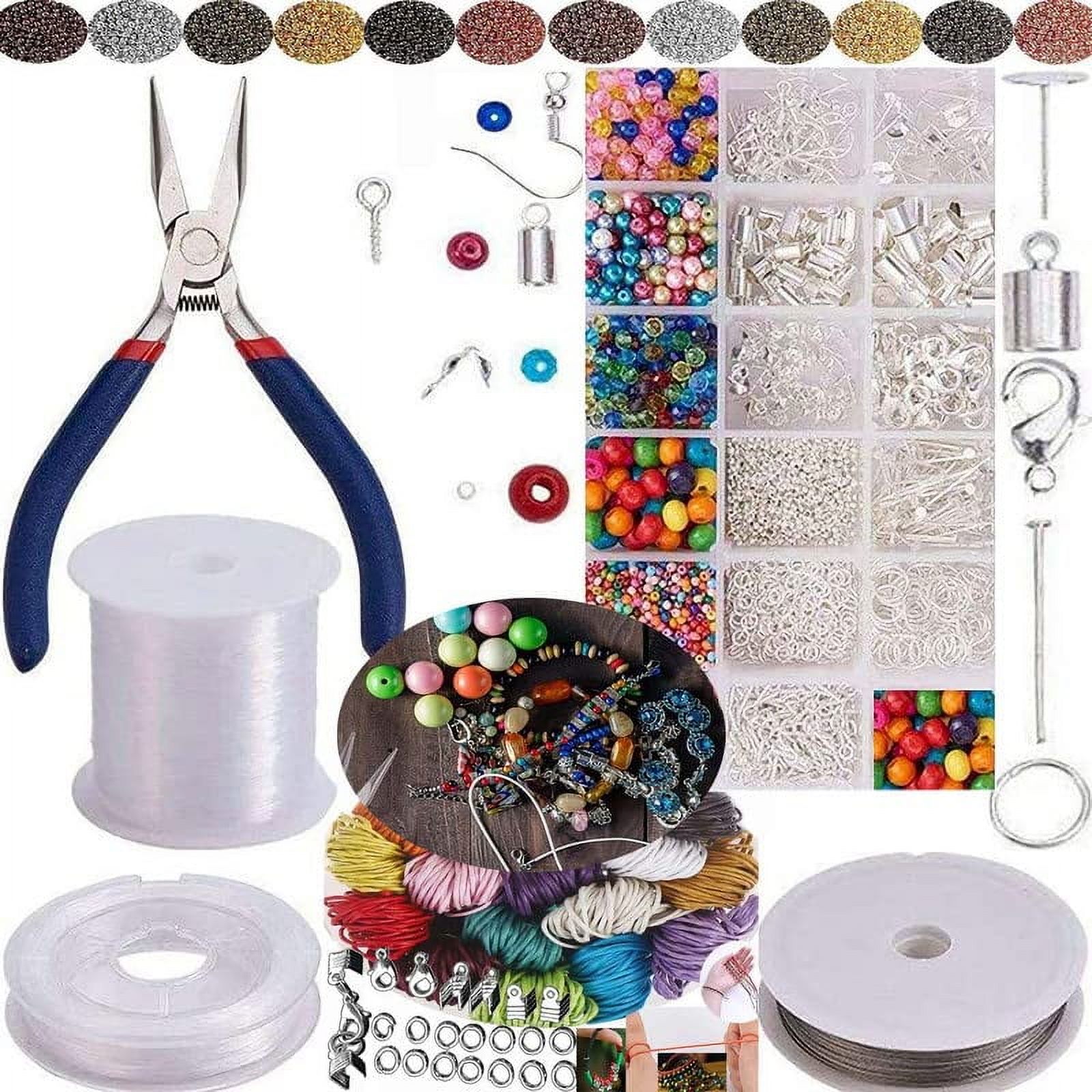 DIY Crafts 500x Approxe Silver Bronze Kit Jewelry Making Starter Kit ...