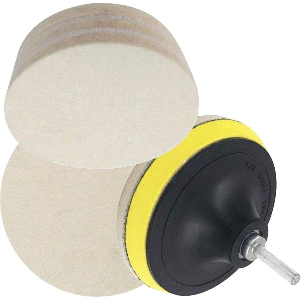 DIY Crafts CTDIYHI21948 4 inch Wool Felt Disc 3 inch Backing Pad with ...