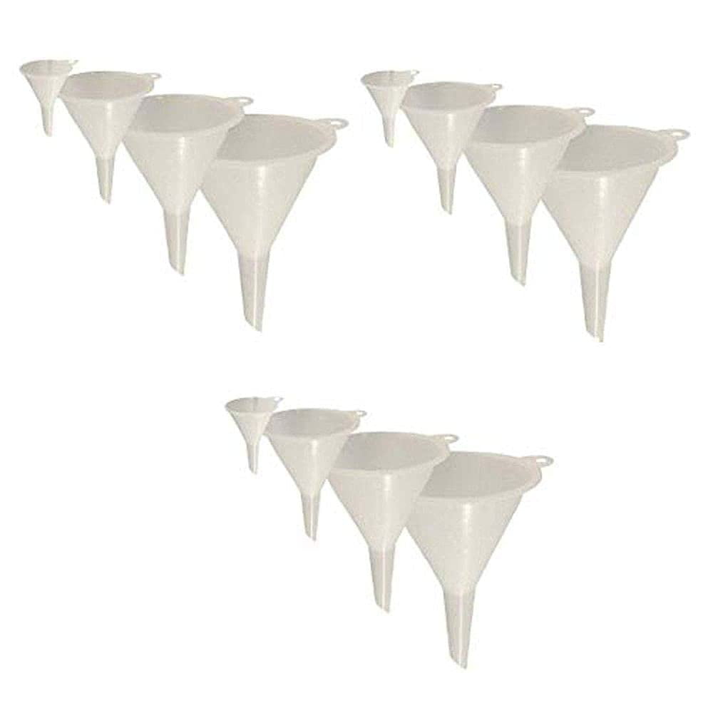 DIY Crafts CTDIYHI42124 DIY Crafts Plastic Funnels PP for Lab Kitchen Workshop Garage Etc Pack ...