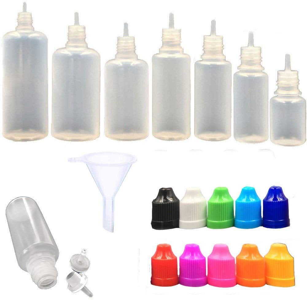 DIY Crafts DNo5 7x Multi Sizes 7x Bottles LDPE Plastic Liquid Water ...