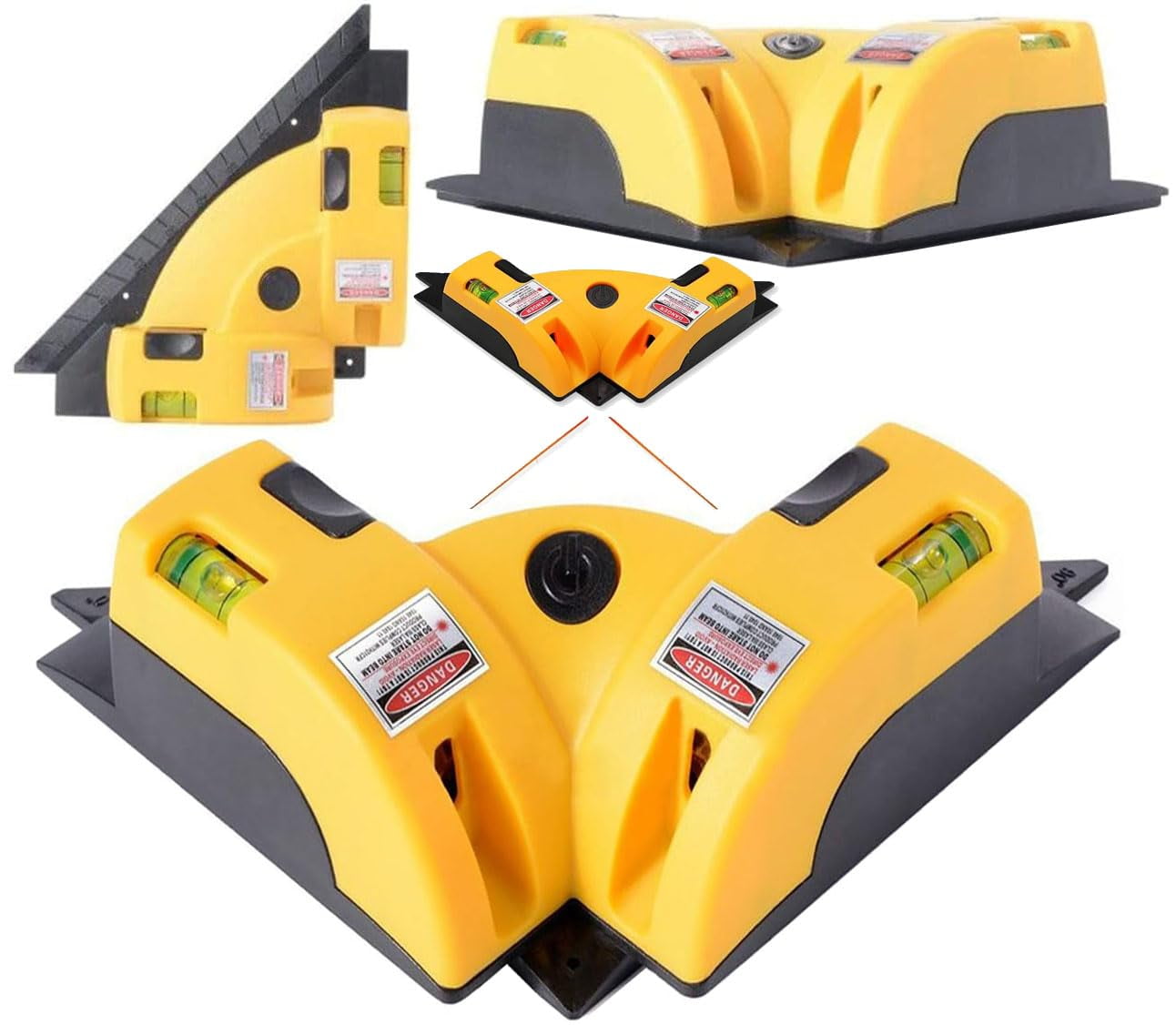 DIY Crafts Right Angle 90 Degree Laser Level Cross Line Tiling Leveling ...