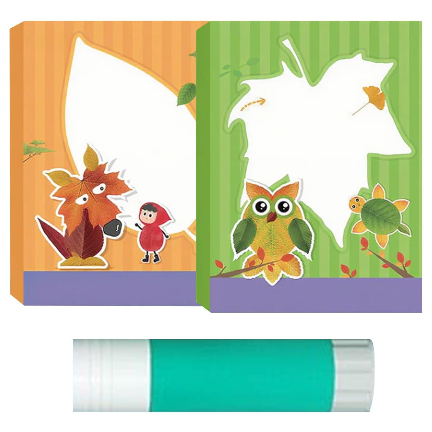 DIY Creative Leaf Art Craft Kit for Kids, Handmade Autumn Leaf Craft ...