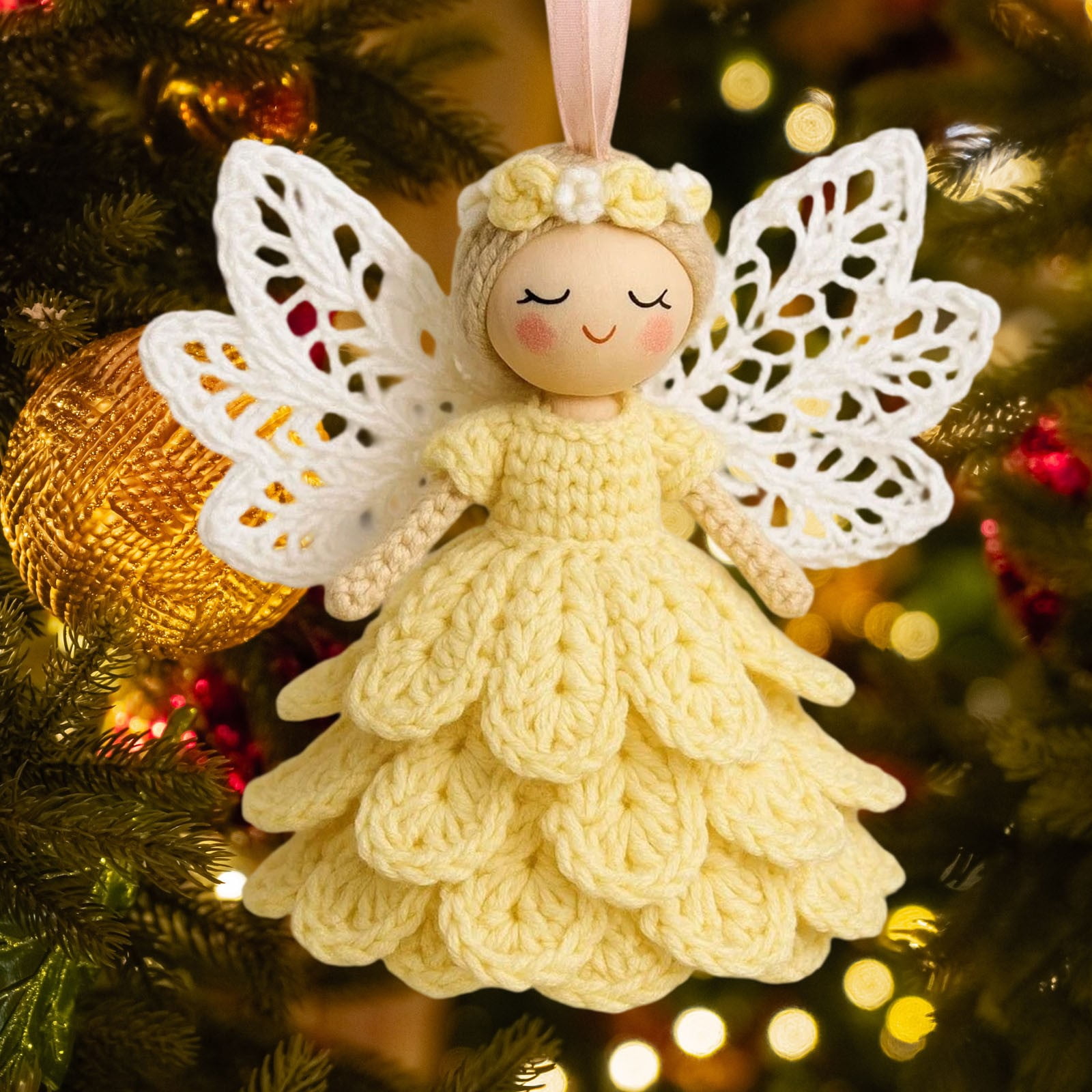 DIY Crochet Angel Ornament Kit, Unique Christmas Angels Kit for ...