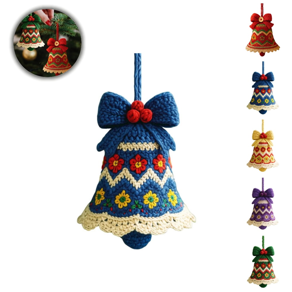 DIY Crochet Christmas Bell Ornament Kit, Complete Beginner Christmas ...