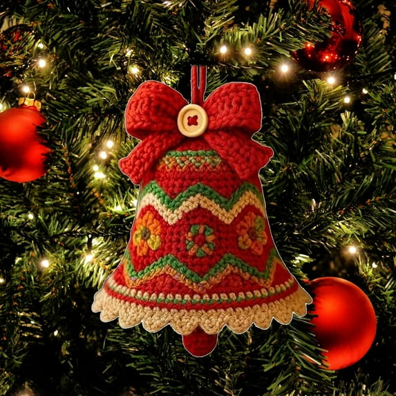 DIY Crochet Christmas Bell Ornament Kit, Complete Beginner Christmas ...