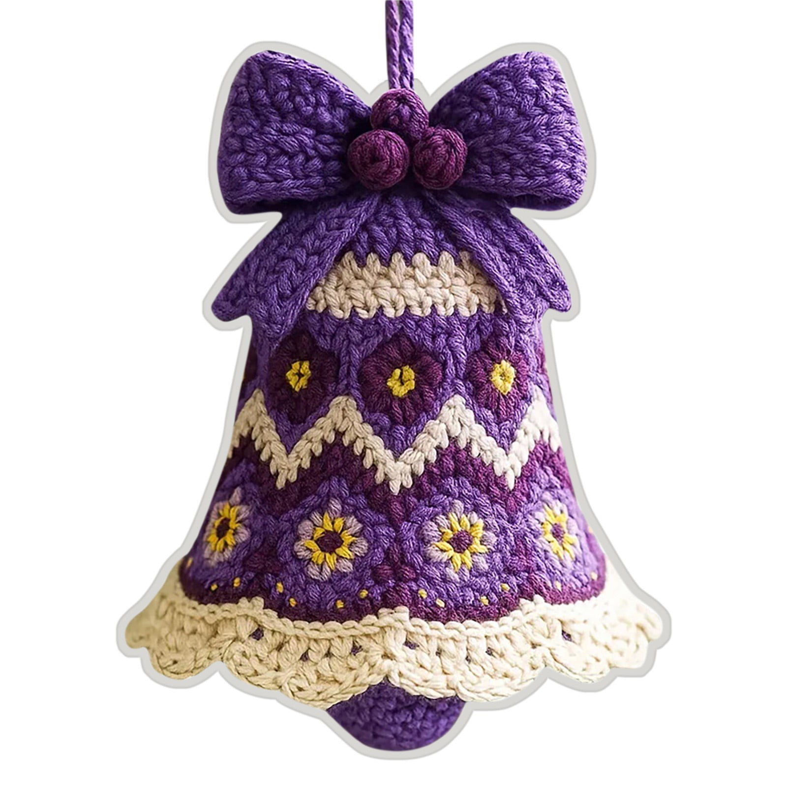 DIY Crochet Christmas Tree Acrylic Plane Handmade Crochet Christmas ...