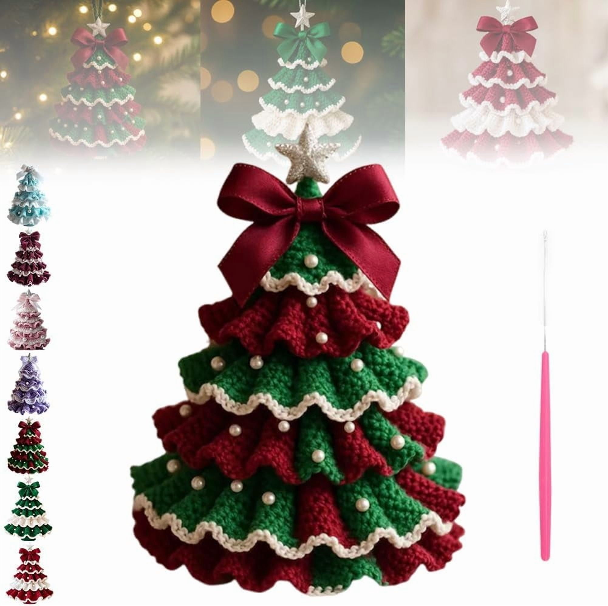 DIY Crochet Christmas Tree Kit – Handmade Holiday Decoration Set ...